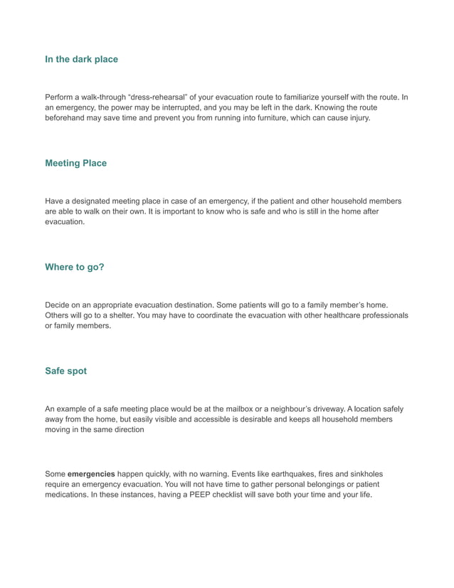 Ultimate Guide to Personal Emergency Evacuation Plan (PEEP) | PDF ...