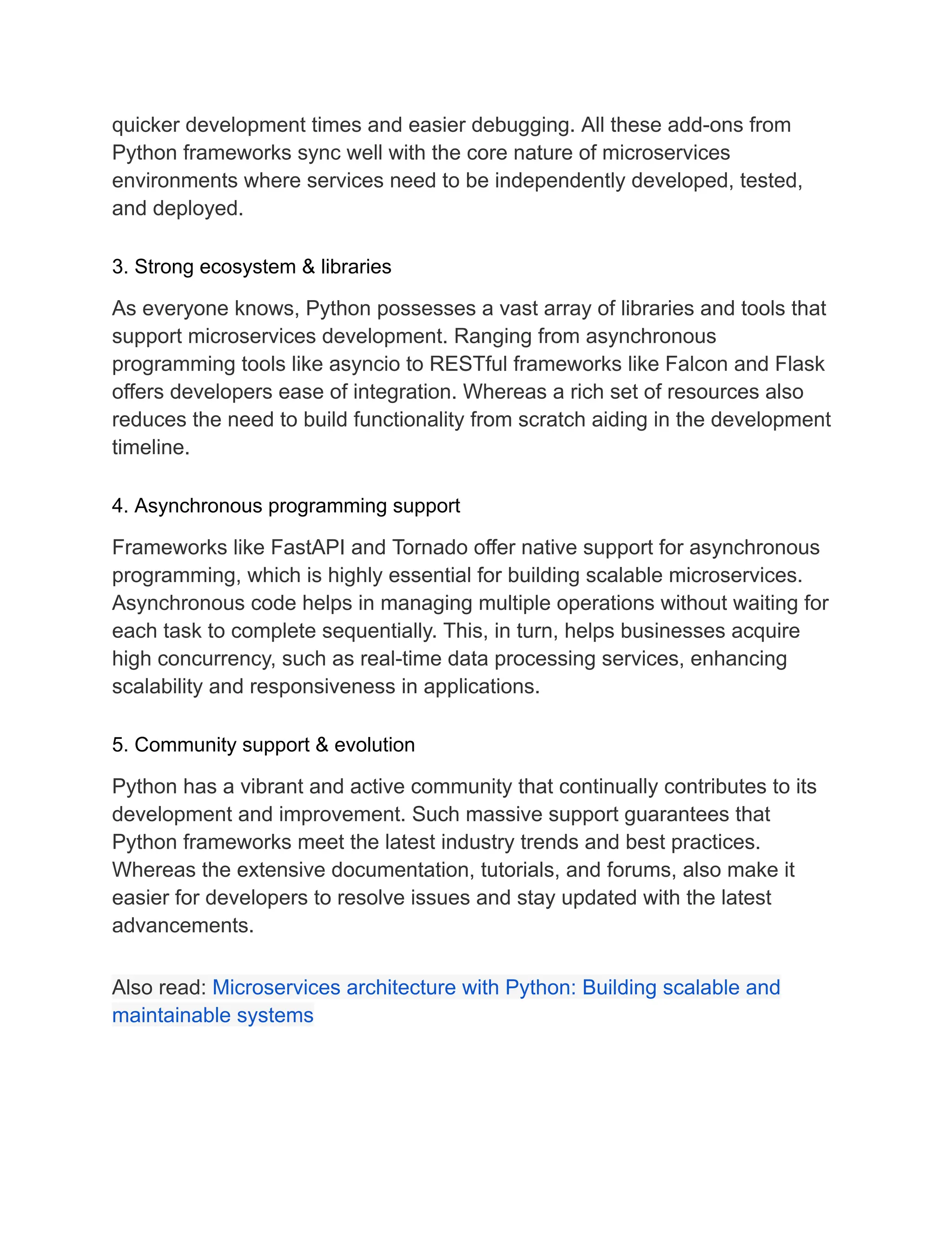 Ultimate guide to Python frameworks for building scalable microservices.pdf