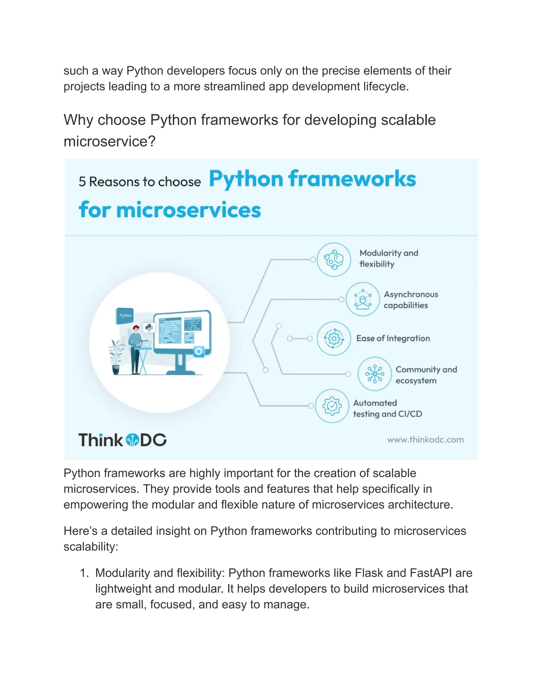 Ultimate Guide To Python Frameworks For Building Scalable Microservicespdf