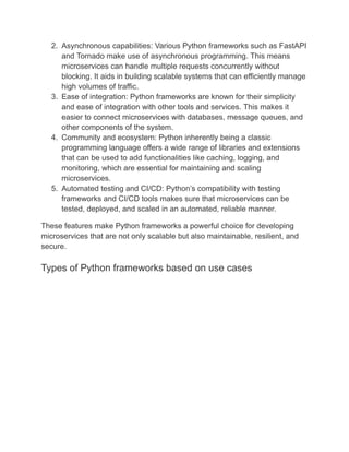 Ultimate guide to Python frameworks for building scalable microservices.pdf