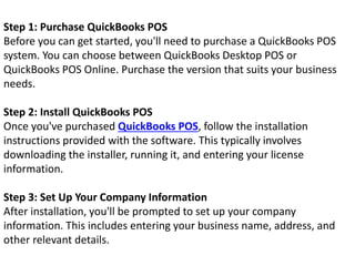Ultimate Guide to QuickBooks Point of Sale (POS) Systems. | PPTX