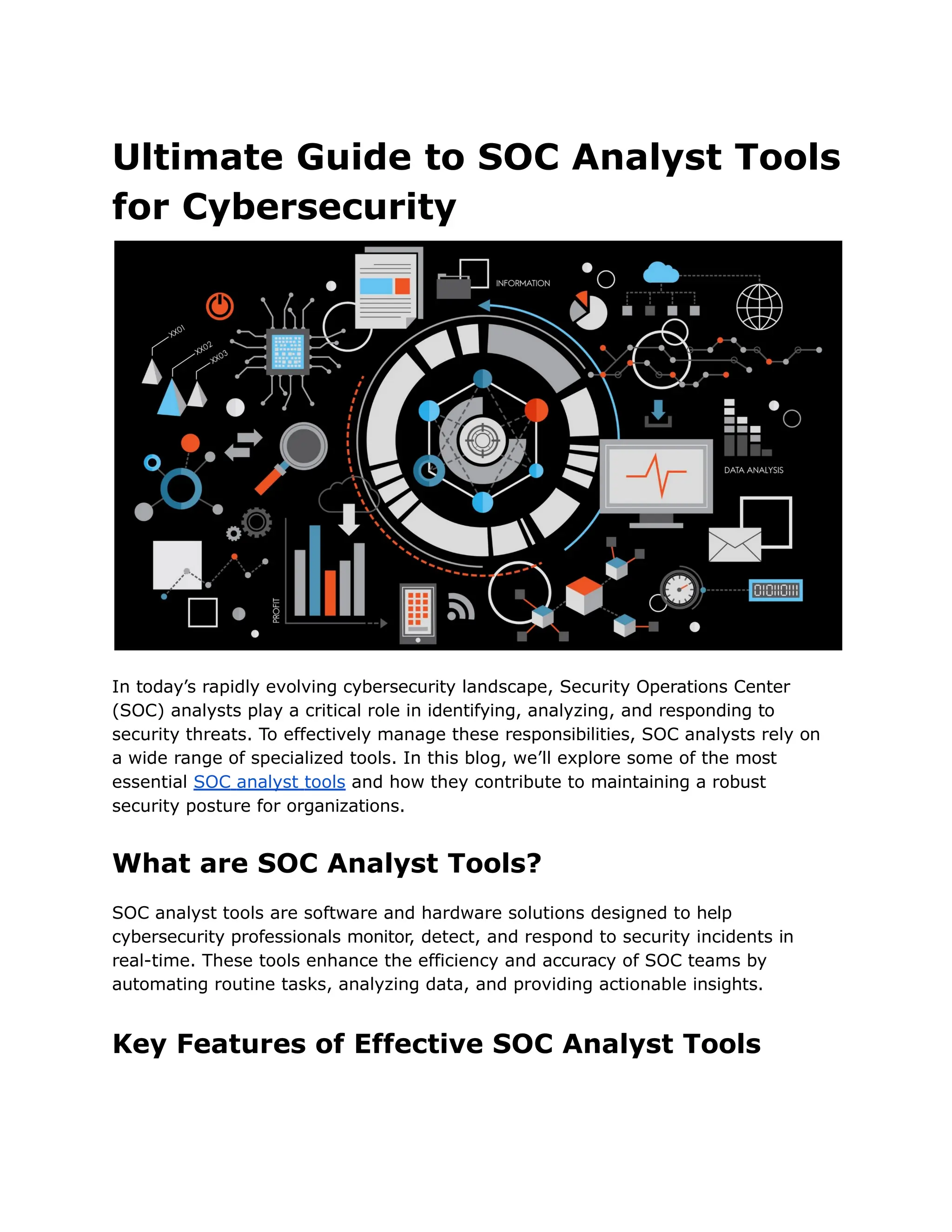 Ultimate Guide to SOC Analyst Tools for Cybersecurity.pptx