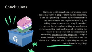 Textile Recycling Programs: The Ultimate Guide to Starting Your Own | PPT