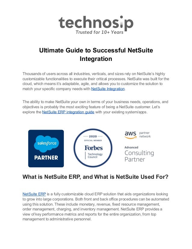 Ultimate Guide to Successful NetSuite Integration.pdf Ultimate Guide to Successful NetSuite Integration.pdf