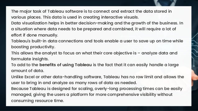 Ultimate Guide to Tableau: 5 Mind-boggling Advantages! | PDF | Computer ...
