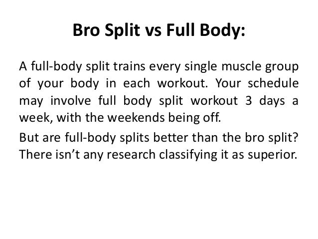 Ultimate Guide to the 5 day Bro Split | PPTX