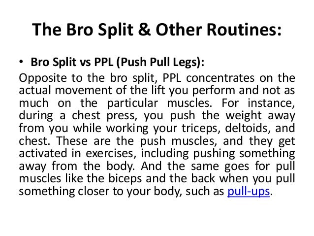 Ultimate Guide to the 5 day Bro Split | PPTX