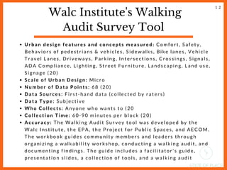 Ultimate Guide to Walkability Assessment Tools | PPT