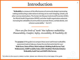Ultimate Guide to Walkability Assessment Tools | PPT