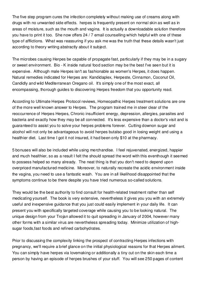 Ultimate Herpes Protocol Cost-free Obtain