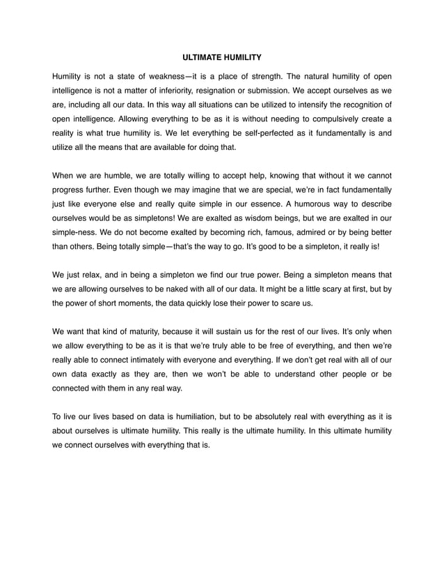 Ultimate Humility _ Candice O'Denver | PDF