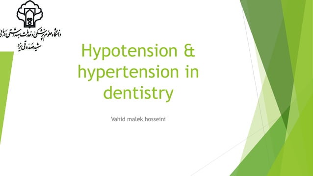 hypotension and hypertention emergencies in the dental office | PPTX ...