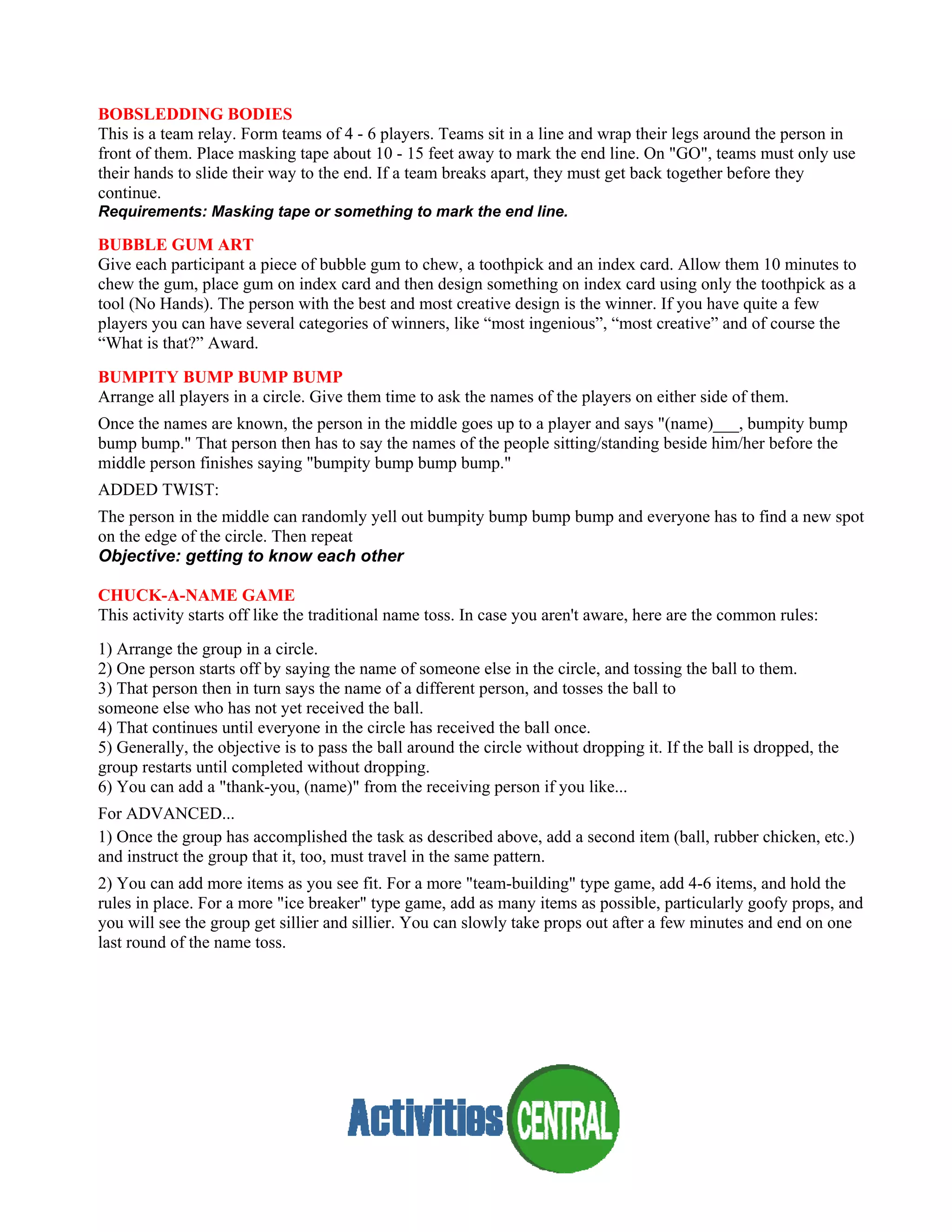 Ultimate ice breakers 1 | PDF