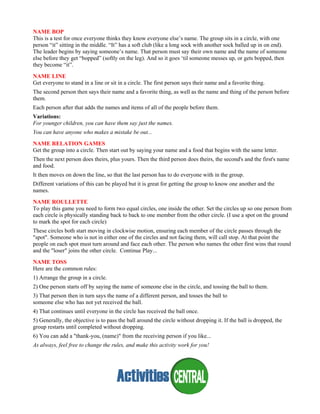 Ultimate ice breakers 1 | PDF