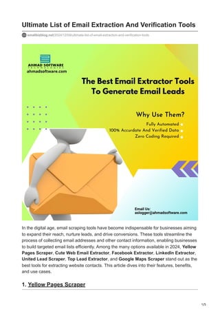 Ultimate List of Email Extraction And Verification Tools.pdf
