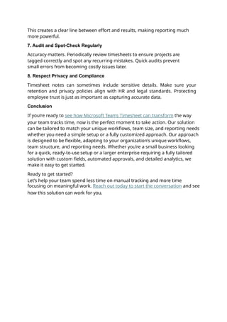 Ultimate Microsoft Teams Timesheet Guide for Efficient Work - Apps 365 ...