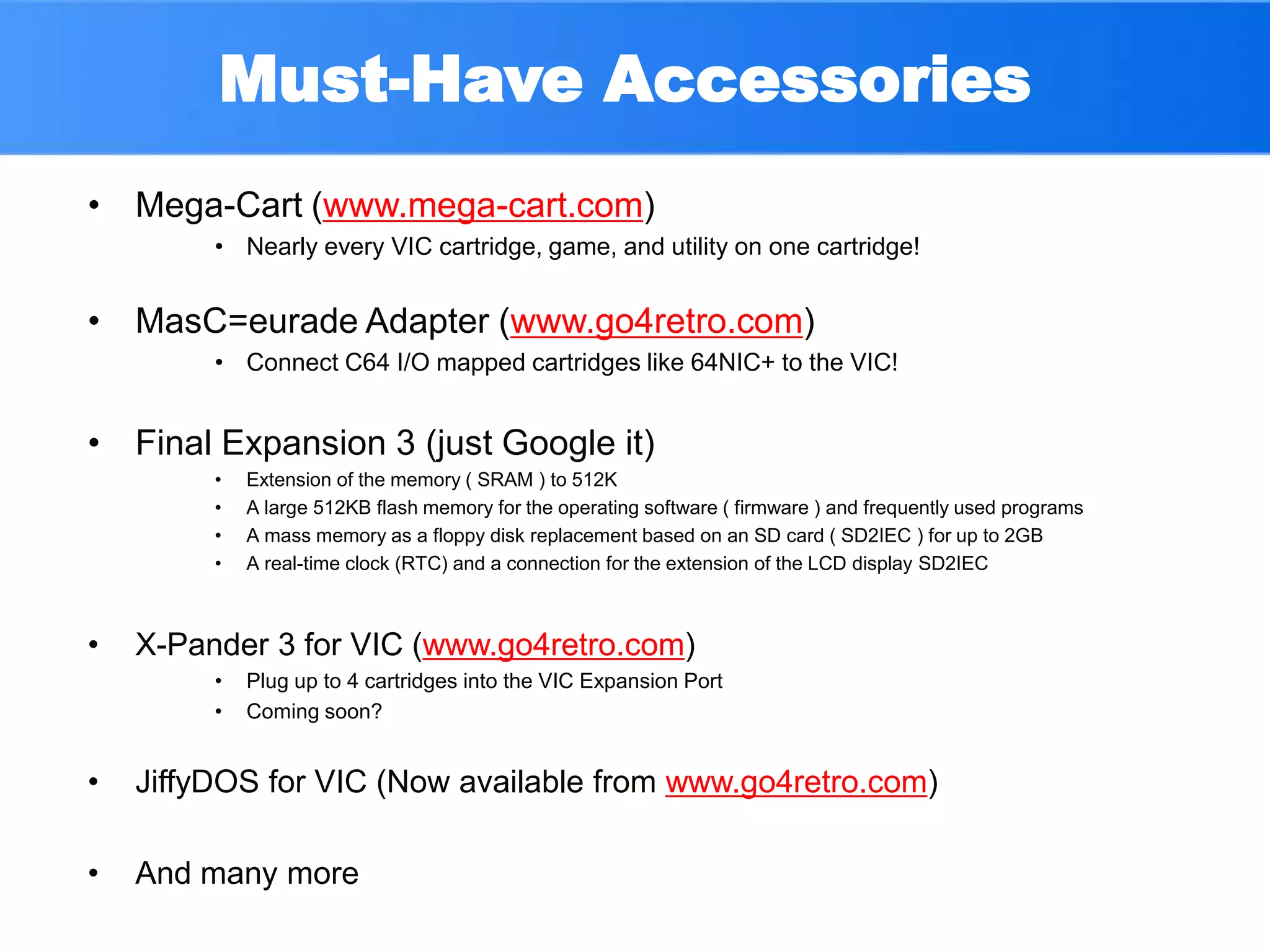 Ultimate Modded Commodore VIC-20 | PPTX