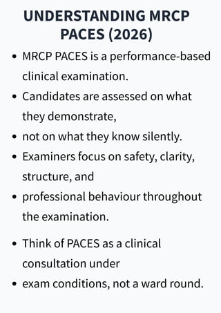 Ultimate MRCP PACES Preparation Guide (2026) – Exam Structure ...