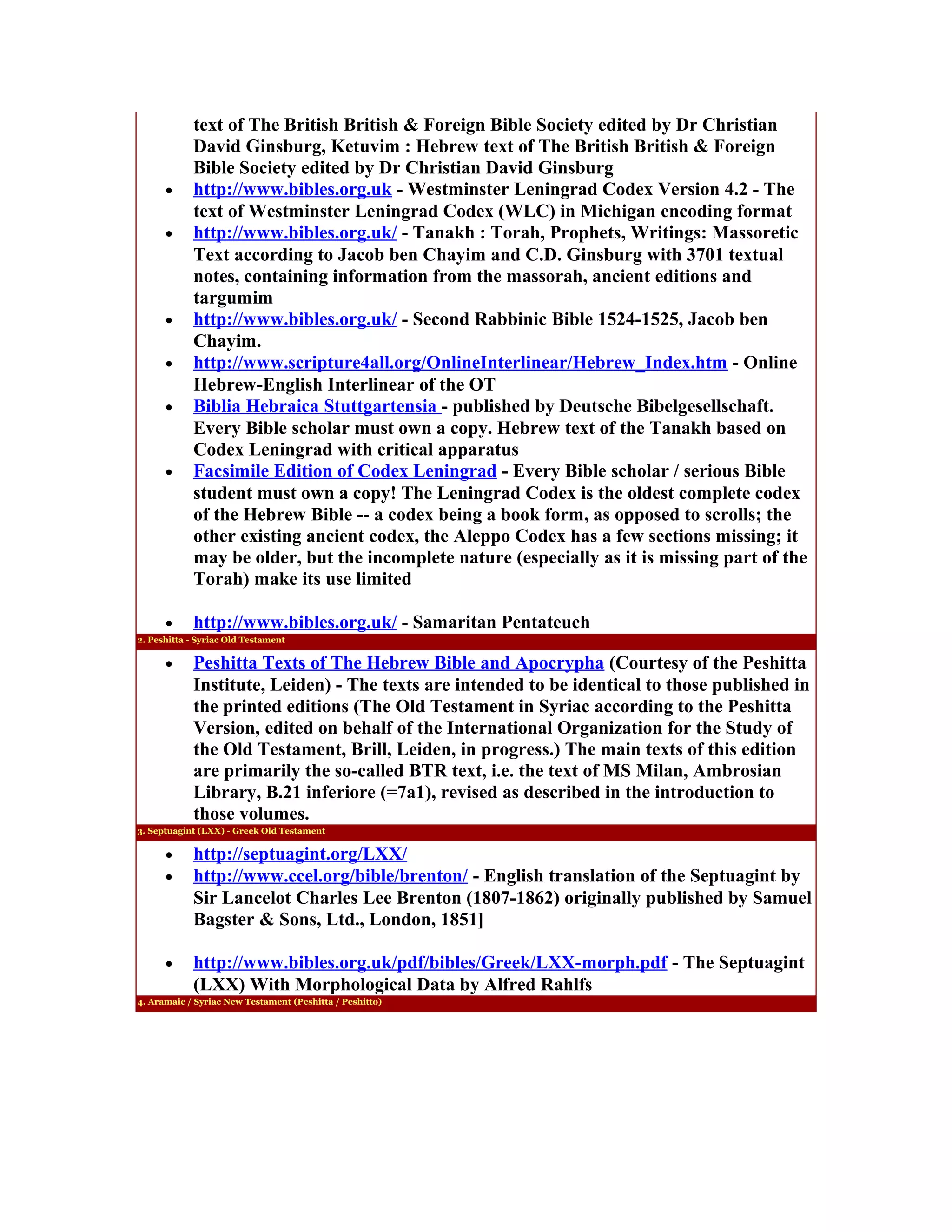 Ultimate online resources for bible scholars | DOC