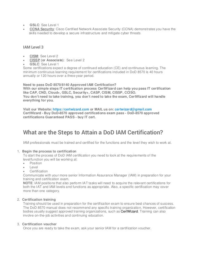 ULTIMATE overview of DoD 8570 IAT, IAM and IASAE Certifications and the ...