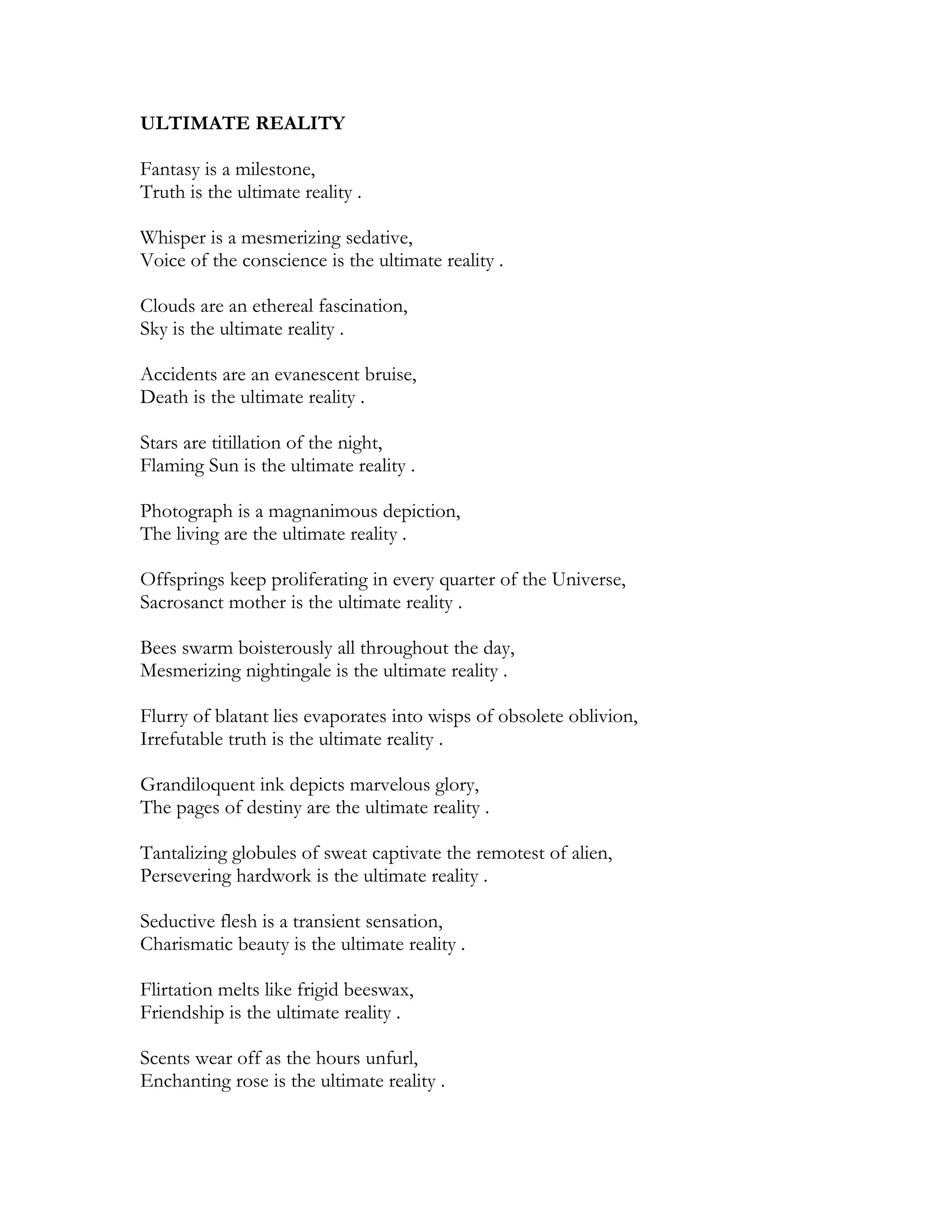 Ultimate Reality | PDF