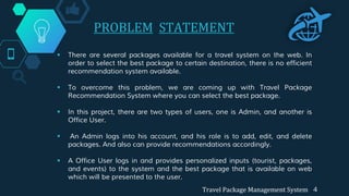Travel Package Management System | PPTX