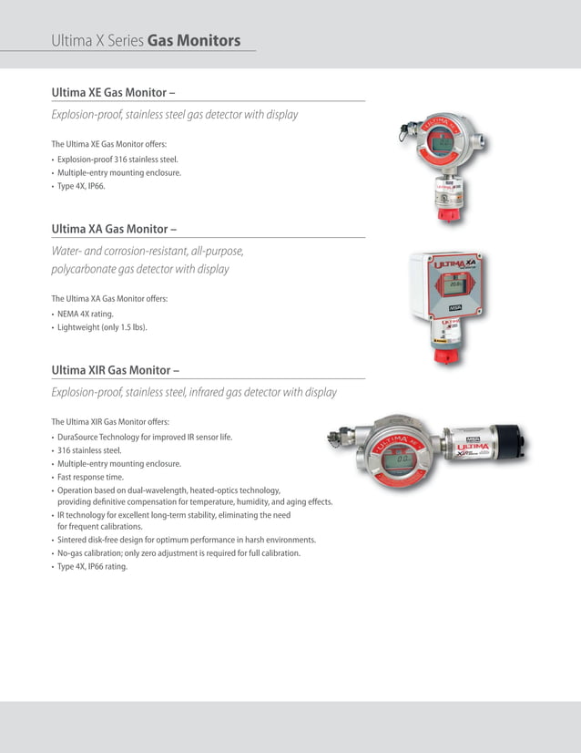 Fixed installation industrial gas monitors | PDF