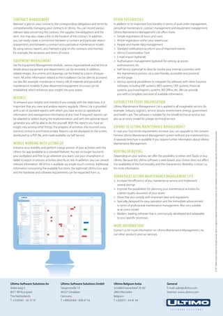 Ultimo maintenance management lite | PDF