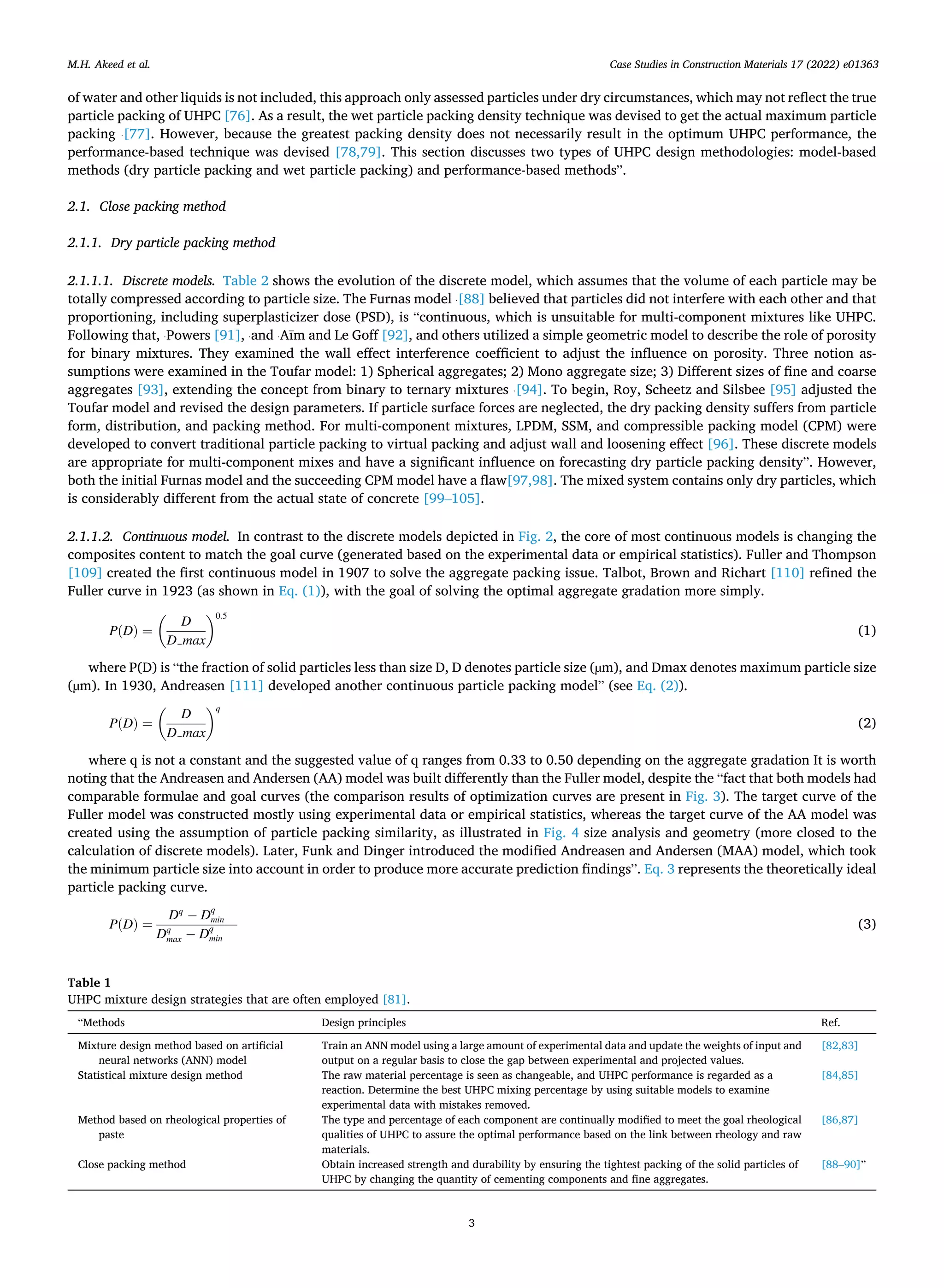 Ultra-high-performance fiber-reinforced concrete. Part V Mixture design, preparation, mixing ...
