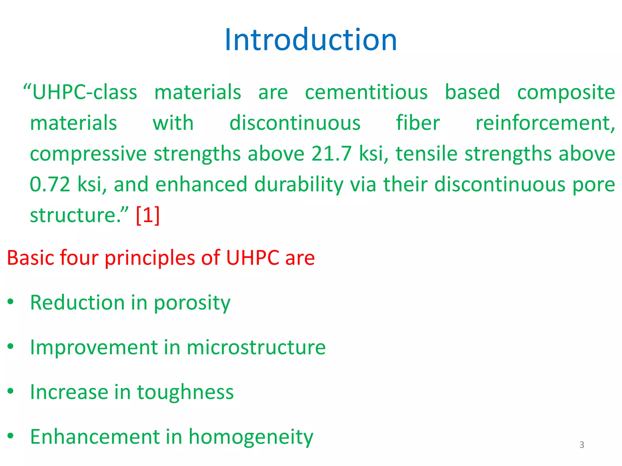 Ultra-high performance concrete | PPTX