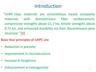 Ultra-high performance concrete | PPTX