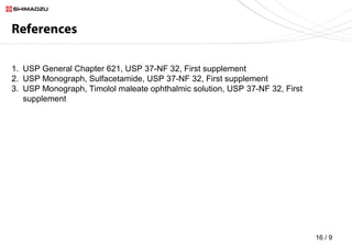 Ultra-High Speed Analysis of USP Methods | PPT