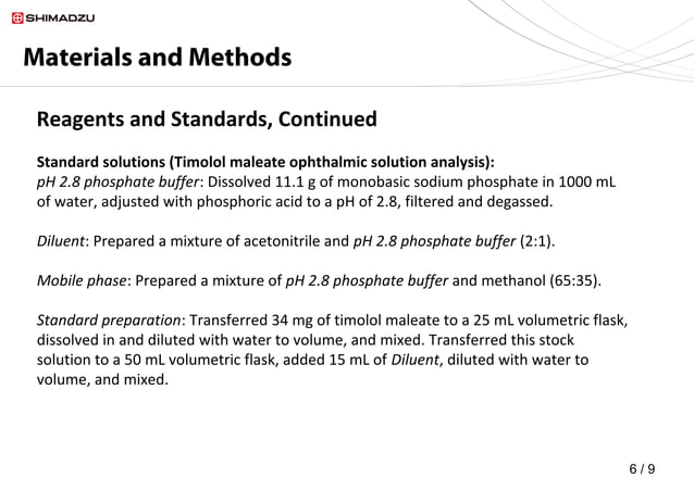 Ultra-High Speed Analysis of USP Methods | PPT | Chemistry | Science