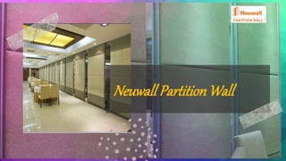 Ultra high type movable partition walls | PPT