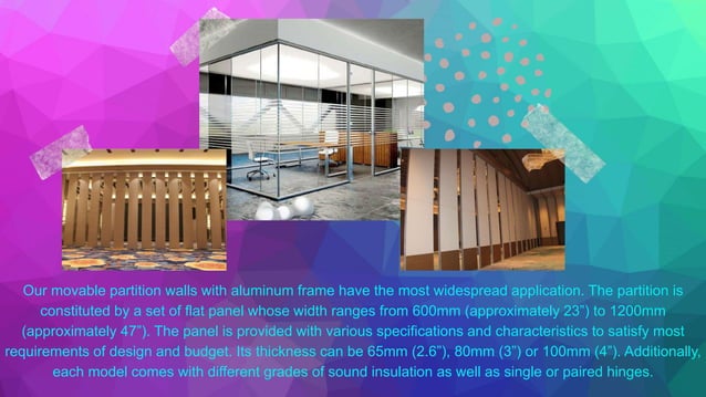 Ultra high type movable partition walls | PPT