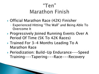 Ultra Marathon-Lecture | PPTX