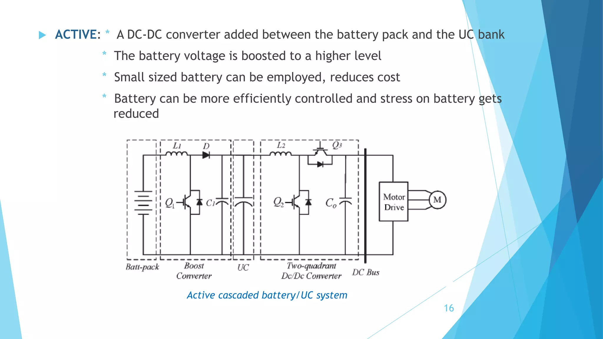 Ultracapacitor based energy storage system for hybrid and electric ...