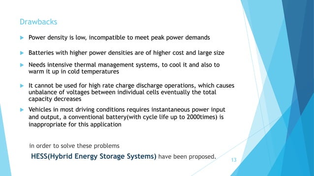 Ultracapacitor based energy storage system for hybrid and electric ...