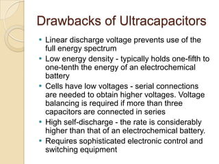 Ultracapacitors | PPTX