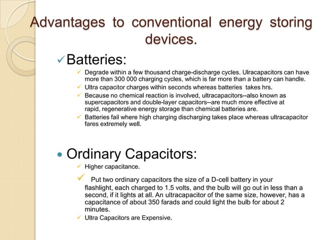 Ultracapacitors | PPTX