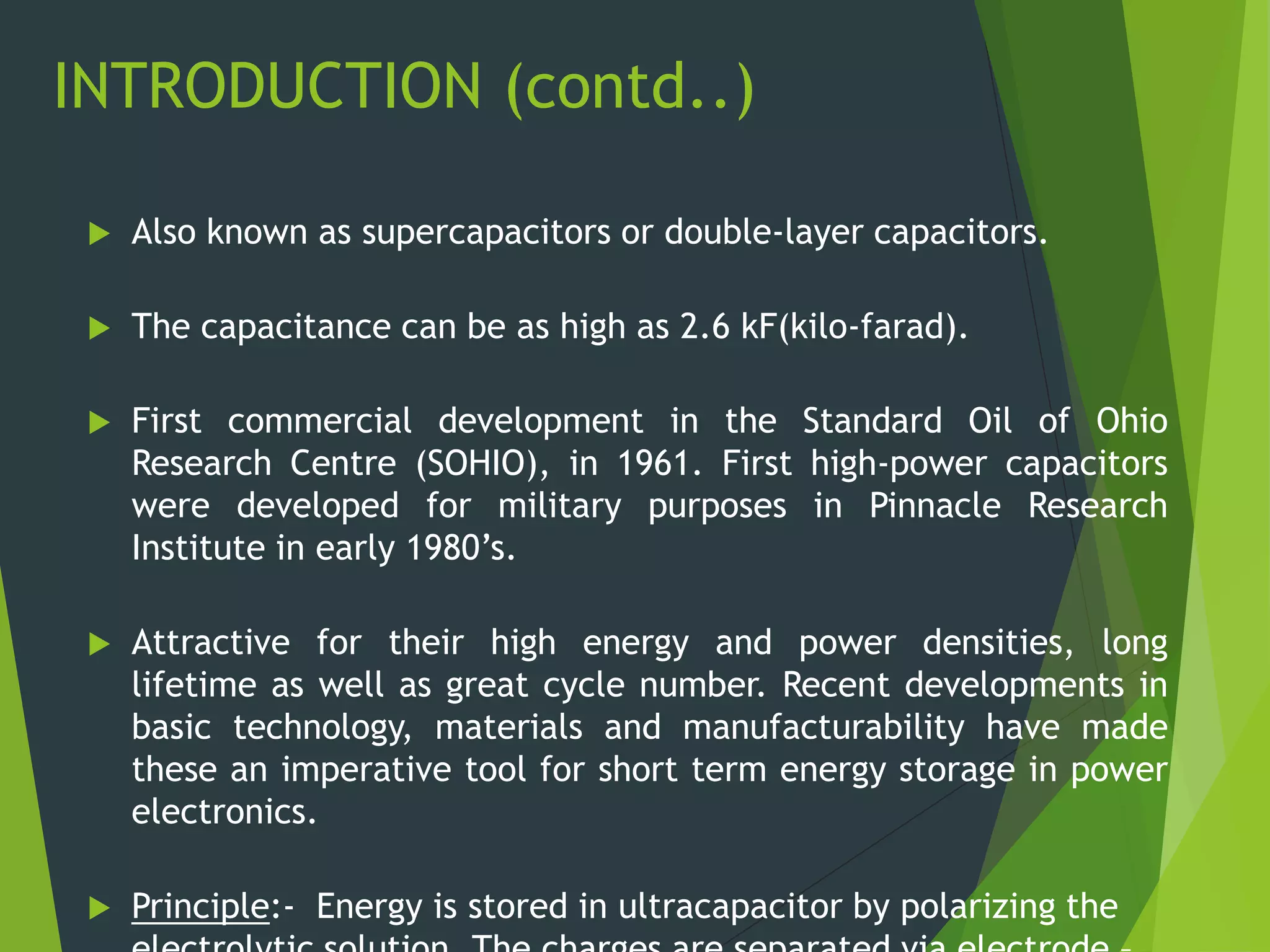 Ultracapacitors | PPTX