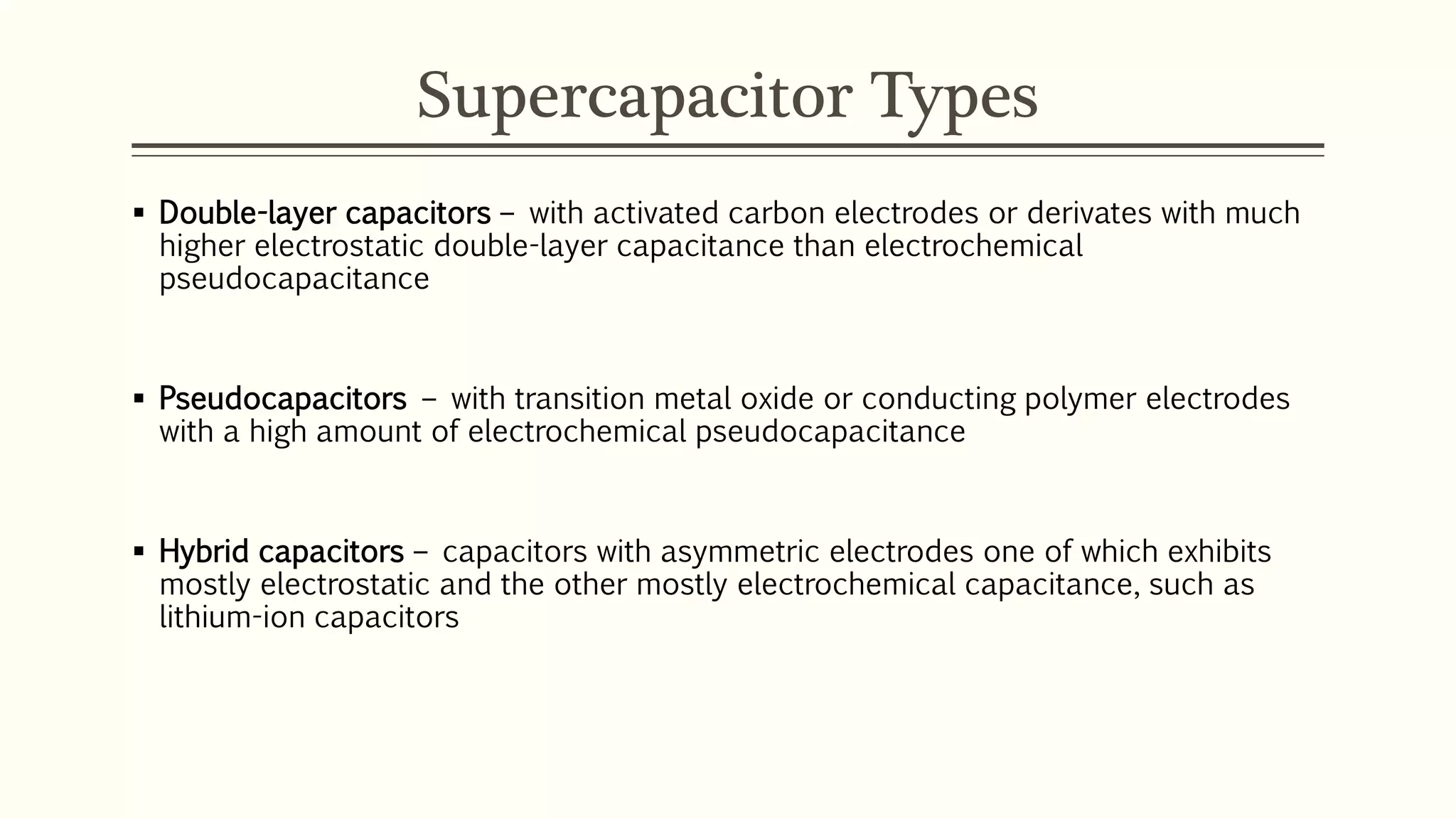 Supercapacitors | PDF