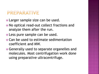 Analytical Ultracentrifugation of protein. | PPTX