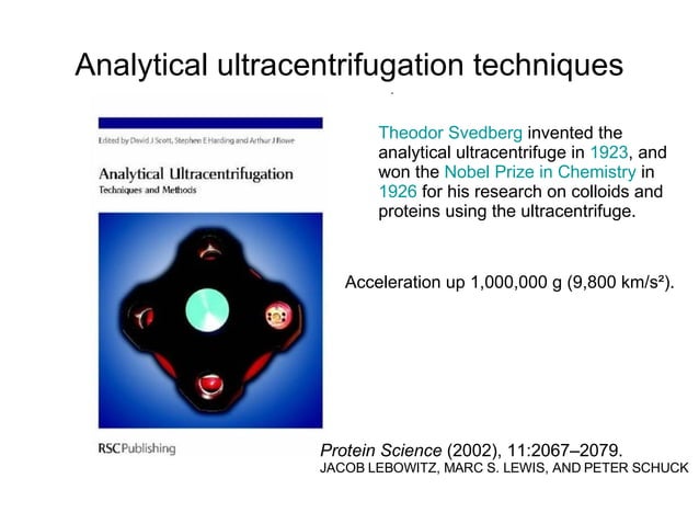 Ultracentrifugation Pervushin | PPT