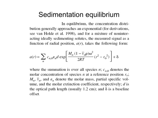Ultracentrifugation Pervushin | PPT