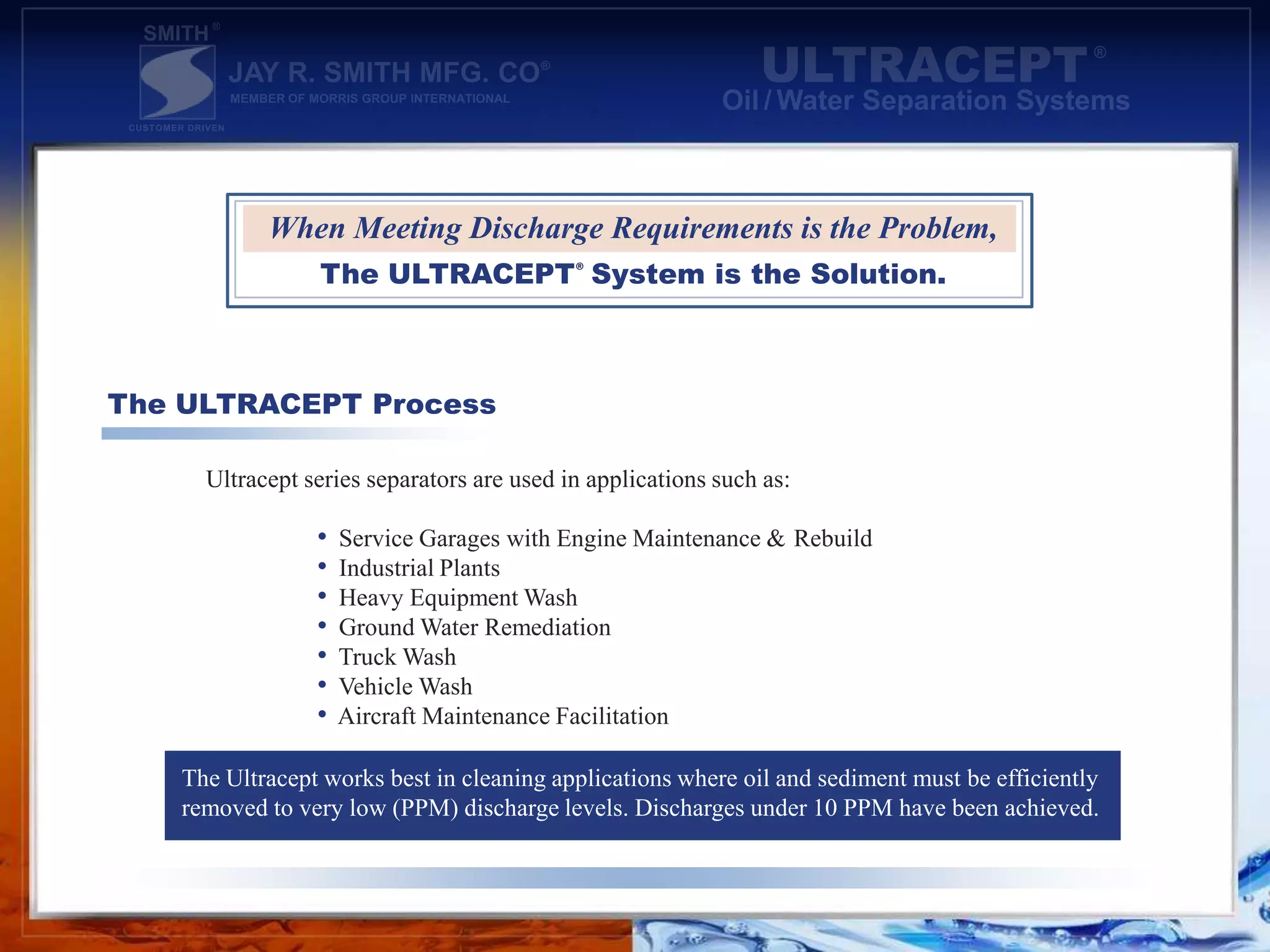 Ultracept Presentation by Jay R. Smith Mfg. Co. | PPT