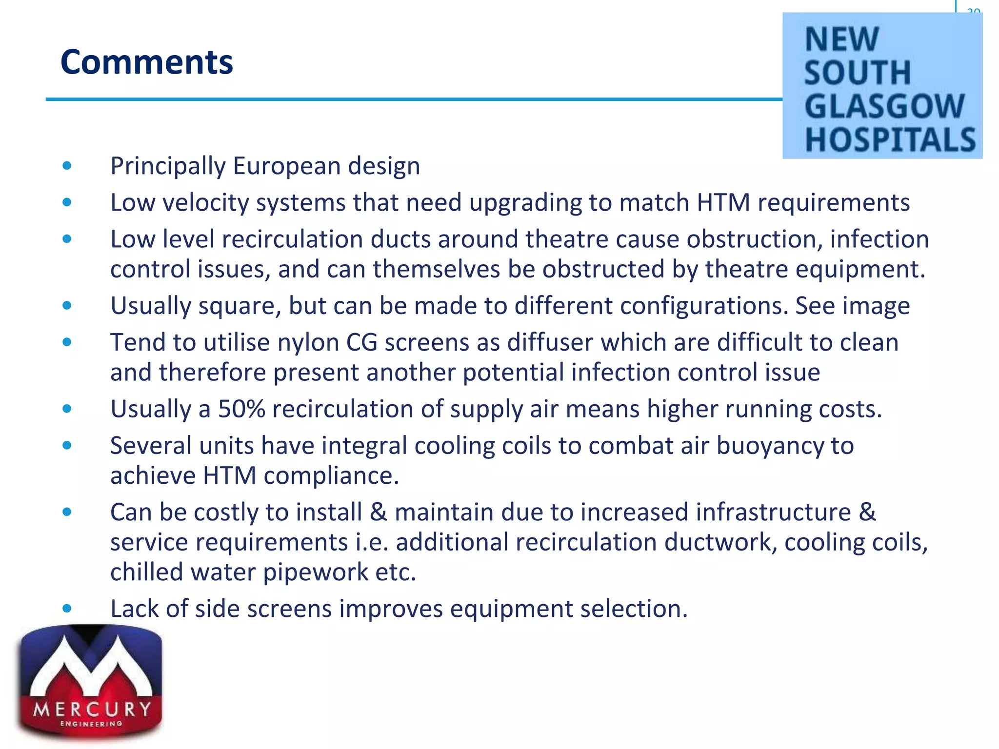 Ultra Clean Ventilation for Operating Theatres | PPT