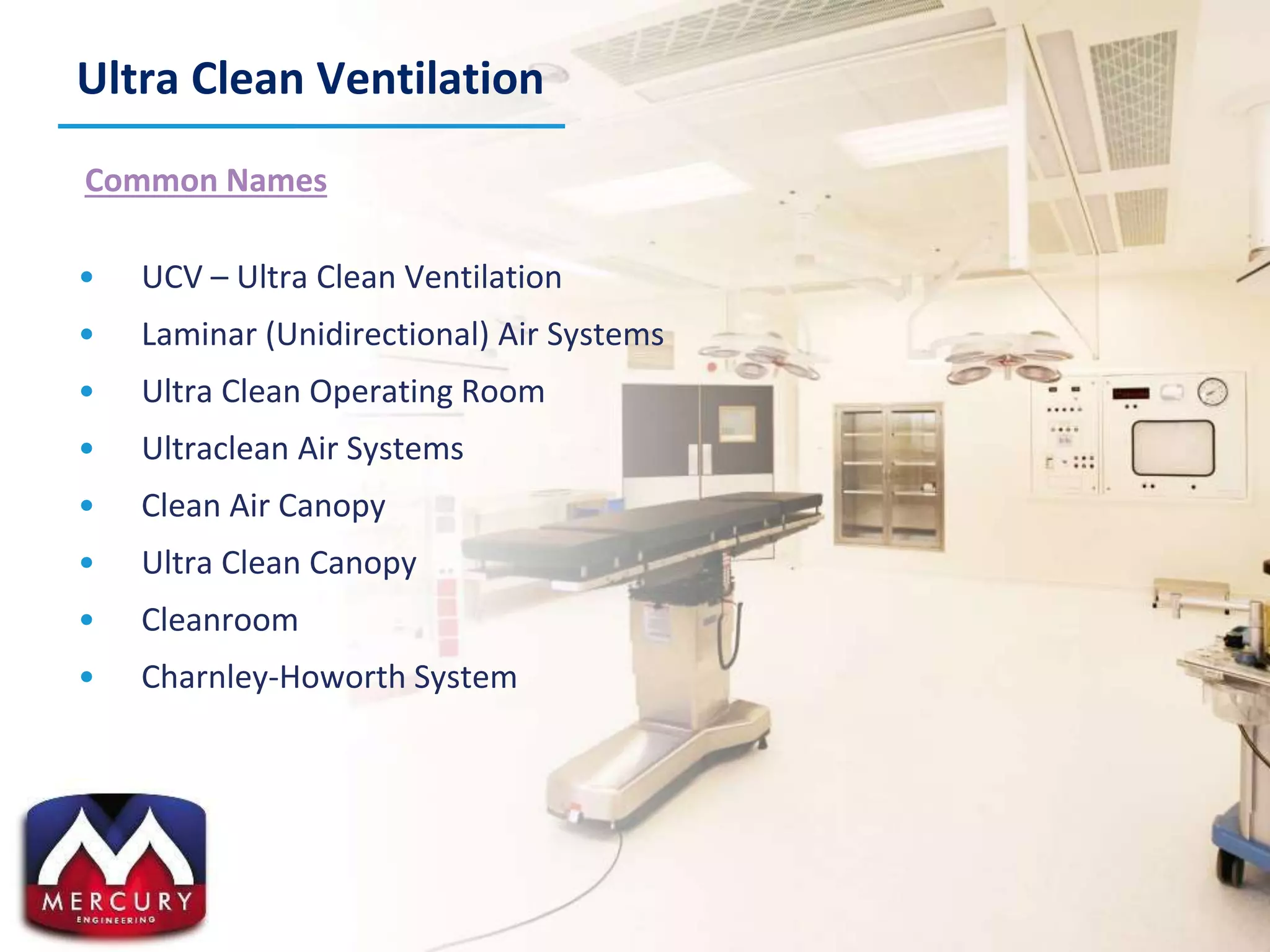 Ultra Clean Ventilation for Operating Theatres | PPT