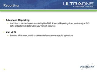 Ultra Dns Overview Presentation | PPT