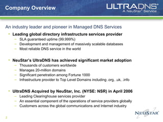 Ultra Dns Overview Presentation | PPT
